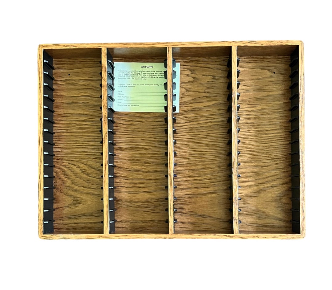 Vintage Casemaker Audio Cassette Tape Rack 64 Holder Storage - Etsy