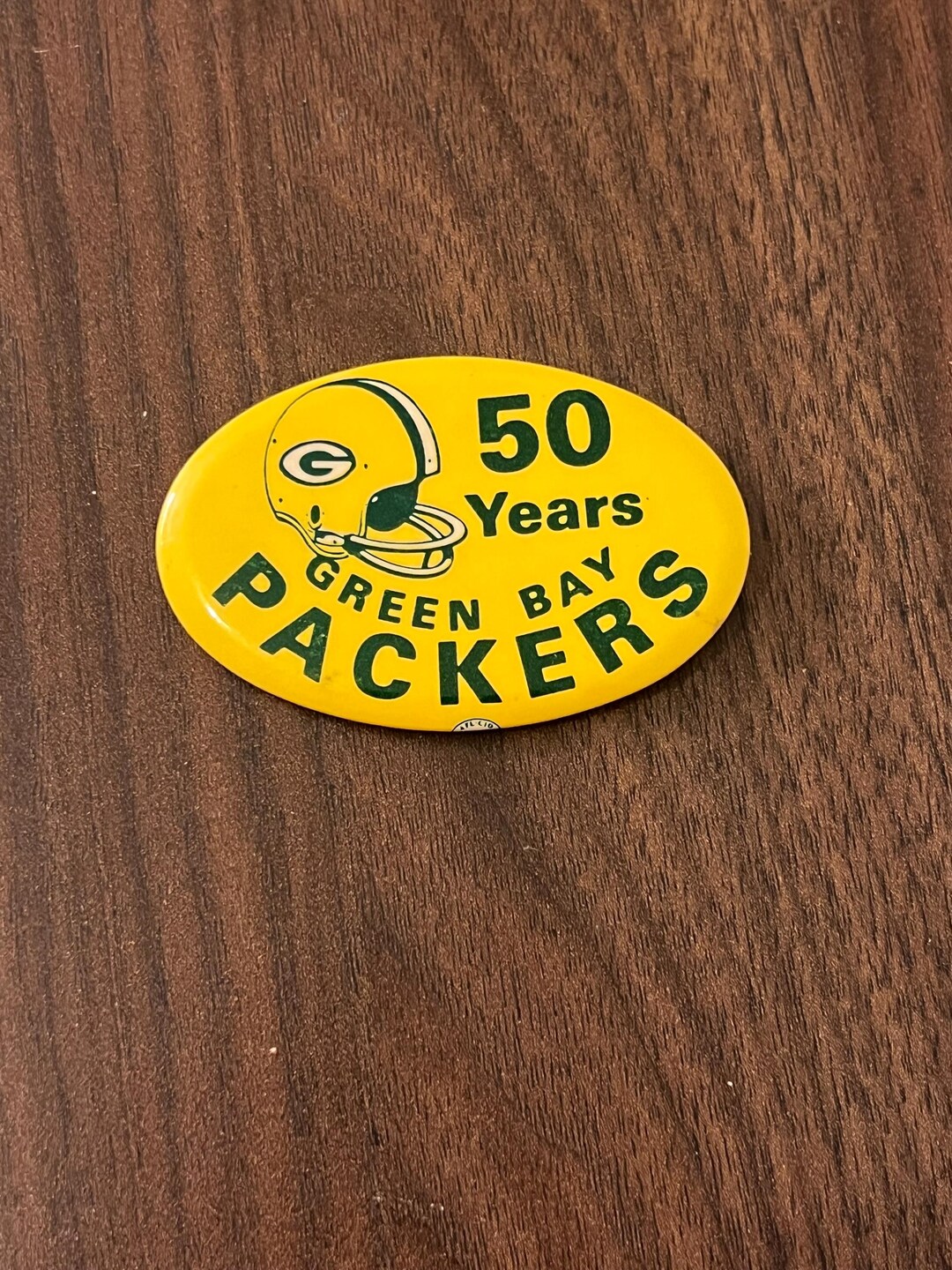 Vintage 1969 Green Bay Packers 50th Anniversary Pinback Pin Button RARE ...