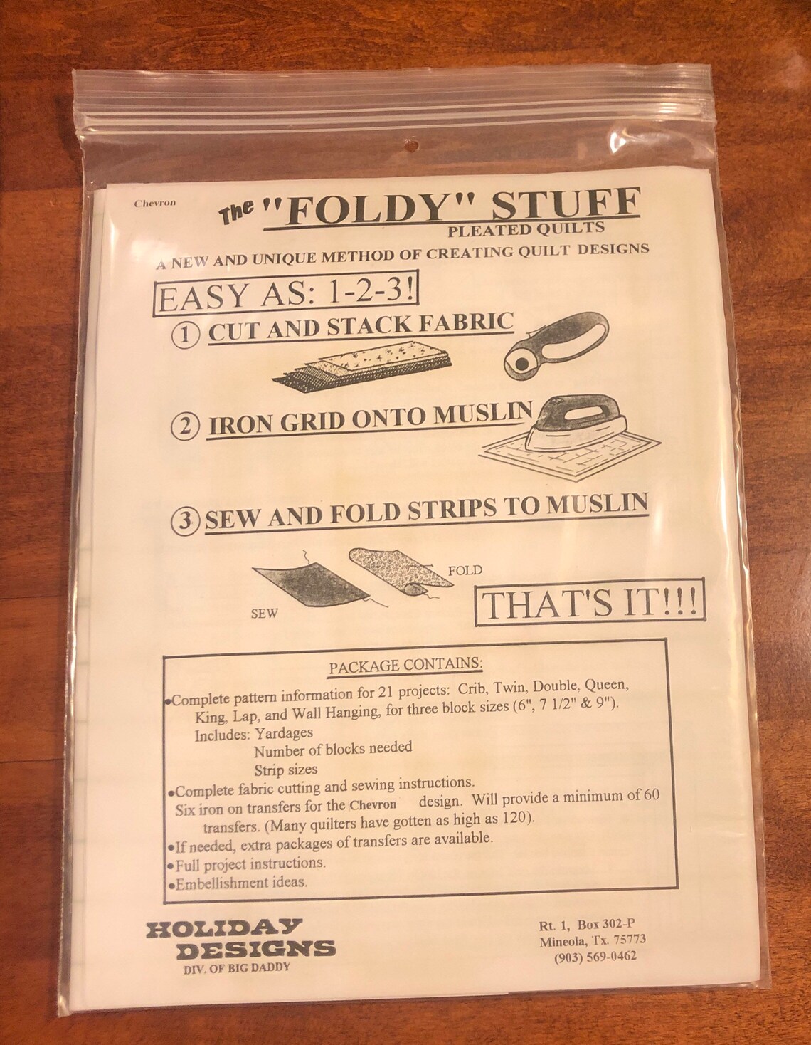 Vintage The Foldy Stuff Chevron Pleated Quilts Iron on | Etsy