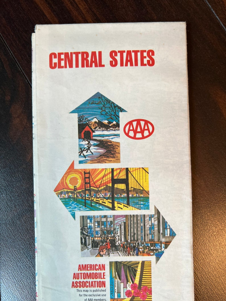 4 Vintage 1970s Maps of the United States Eastern - Etsy