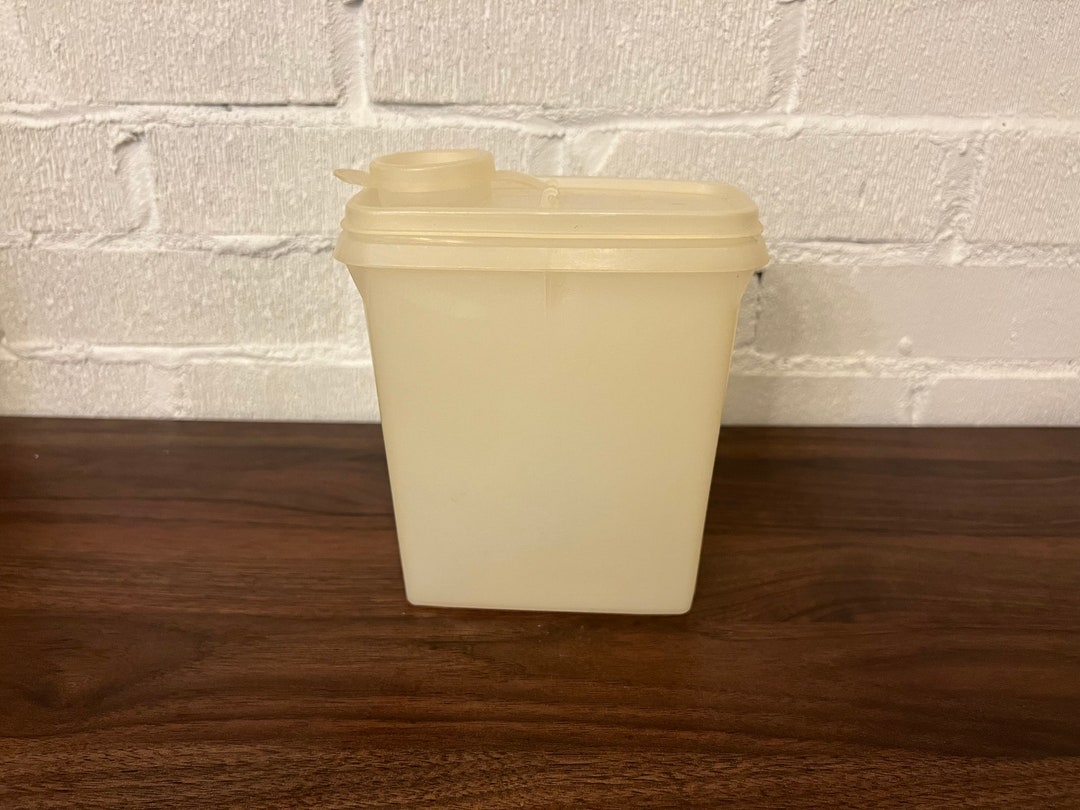 Tupperware Vintage Pour-n-store Jr Clear 499-3 Cereal Storage W/ Lid ...