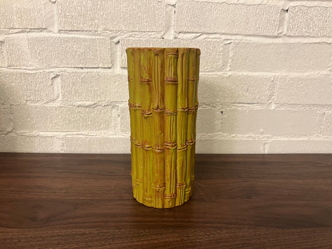Vintage Ceramic Bamboo Vase Hobbyist Studio Piece - Etsy