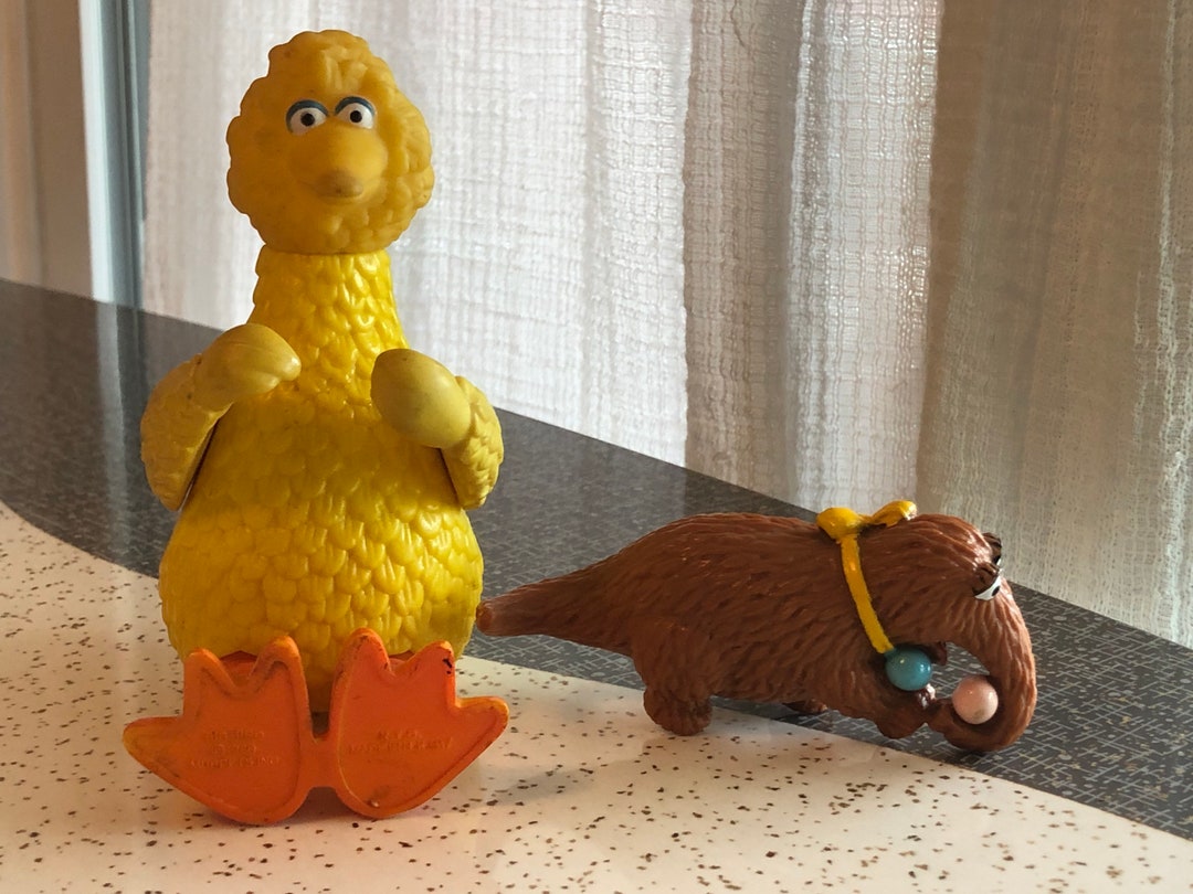 Pair of Vintage 1980 Muppets Toys Big Bird Snuffleupagus Toys - Etsy
