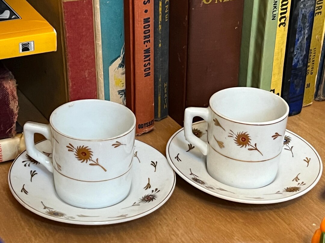 Two Sets of Vintage Demitasse Tea Cups and Saucers Made in Japan - Etsy