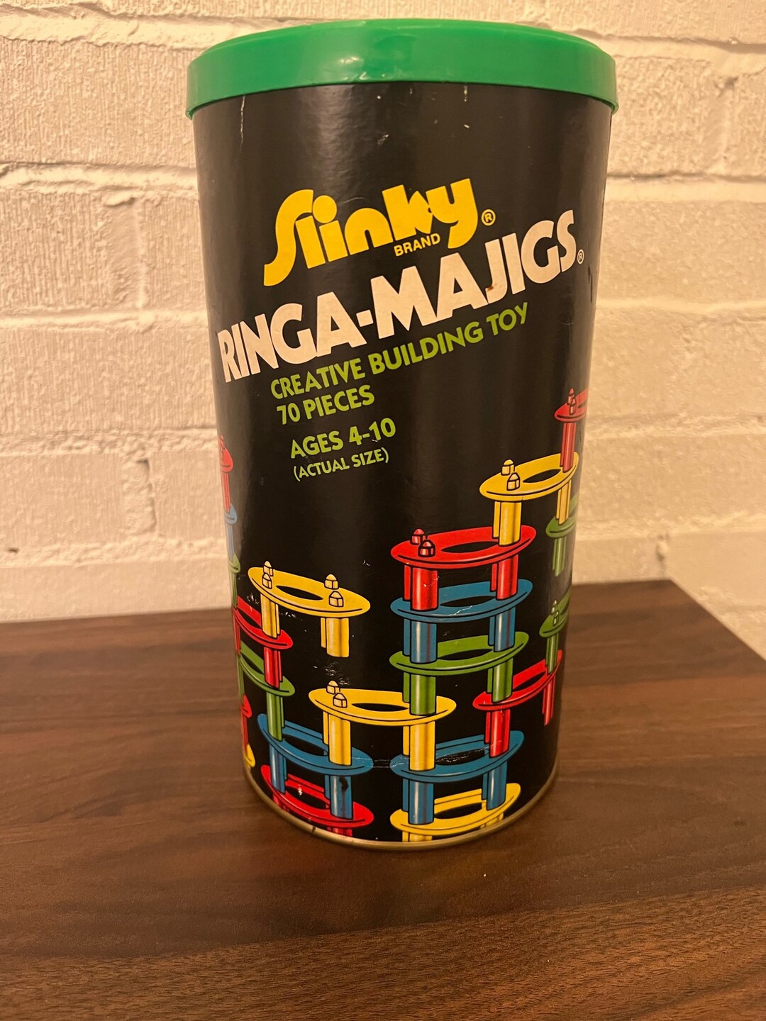 Vintage Slinky Ringa Majigs Creative Building Toys Construction Pieces ...
