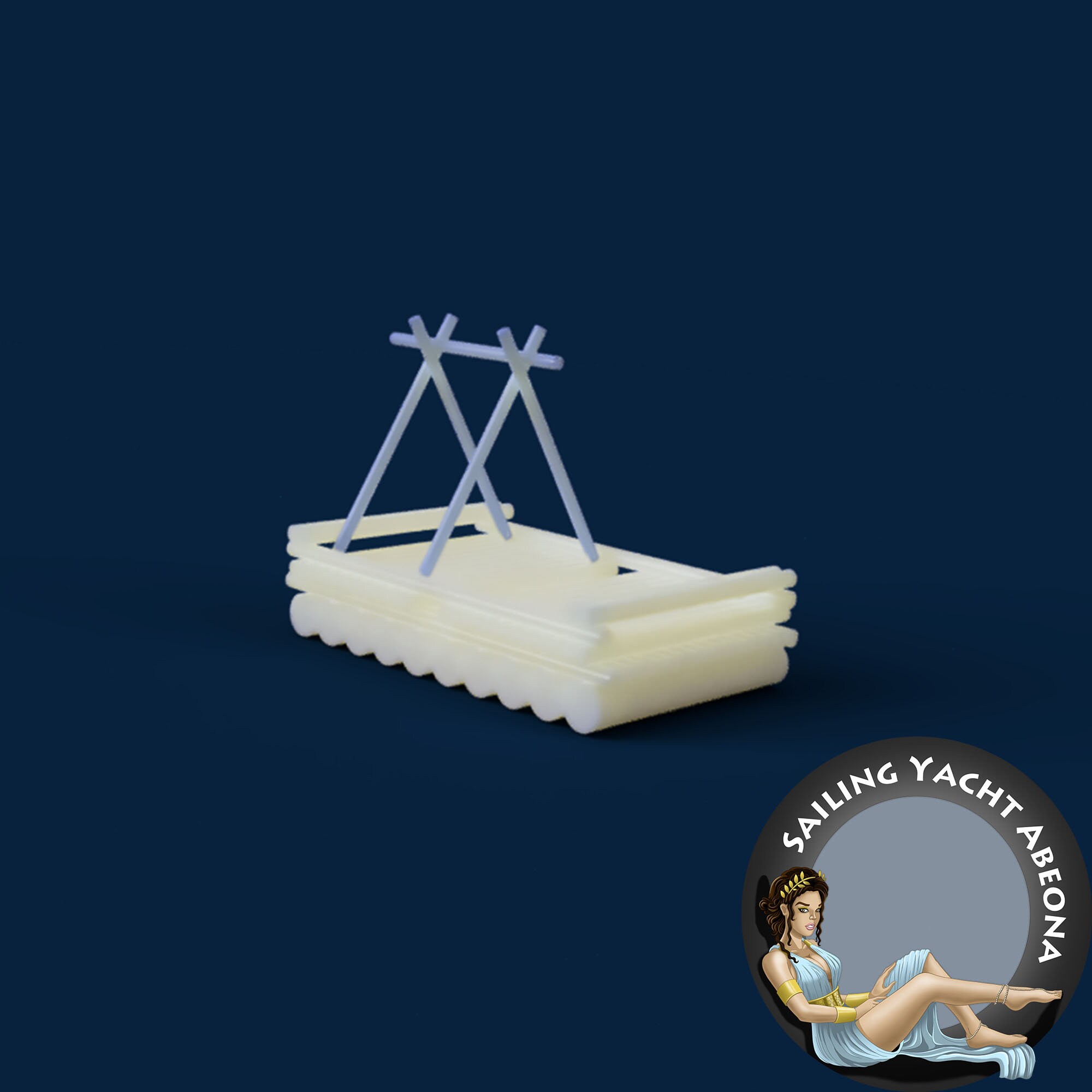 Log Raft 3D Printable Model - Diorama - Table Top Gaming - Wargaming ...
