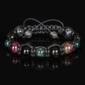 Protection Bracelet for Men Black Tourmaline, Anyolite, Bloodstone ...