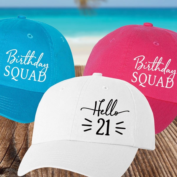 Custom Hats Birthday Trip - Etsy