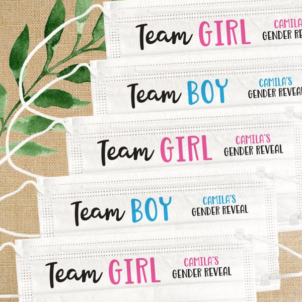 Gender Reveal Mask - Etsy