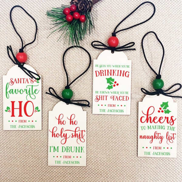 Funny Christmas Tags - Etsy
