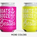 Boats Booze & Besties Can Coolers Boat Party Favors and Drink Huggers ...