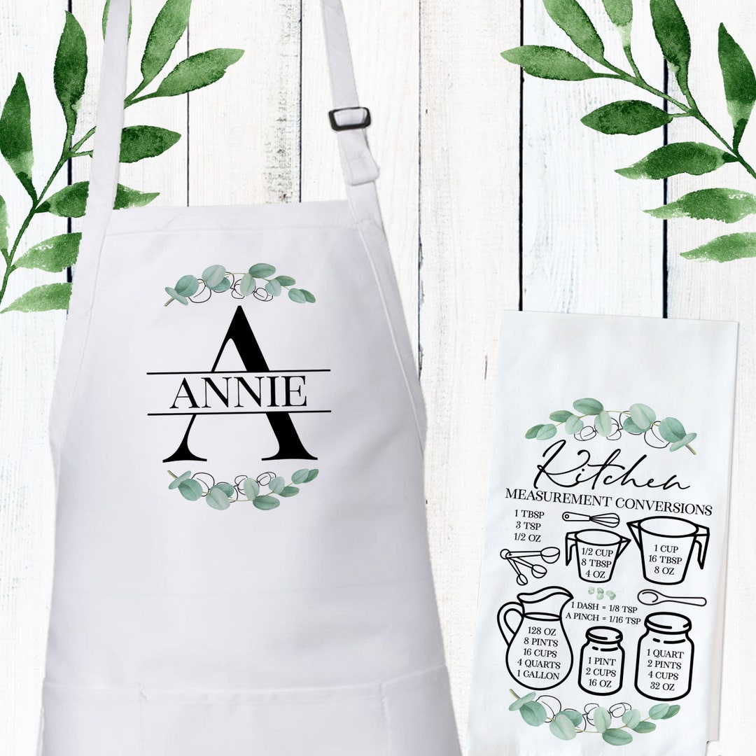 Personalized Women's Apron, Monogrammed Apron, New Home Gift, Custom ...