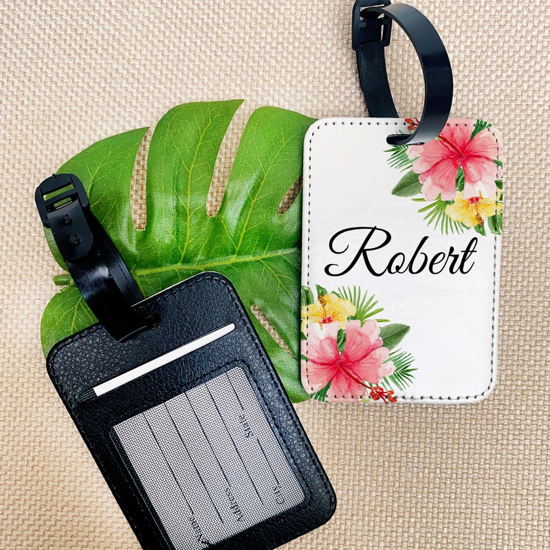 Tropical Name Tag - Etsy