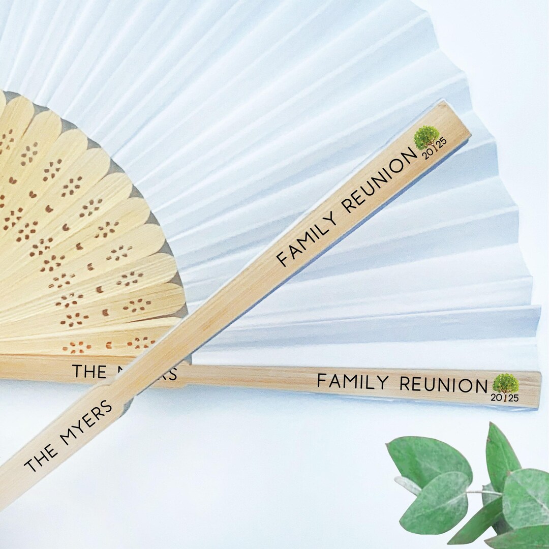 Personalized Family Reunion Hand Fan: Custom Party Favor - Etsy