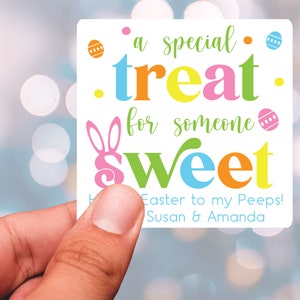 Easter Stickers Custom Easter Labels for Baked Goods Custom Cookie ...