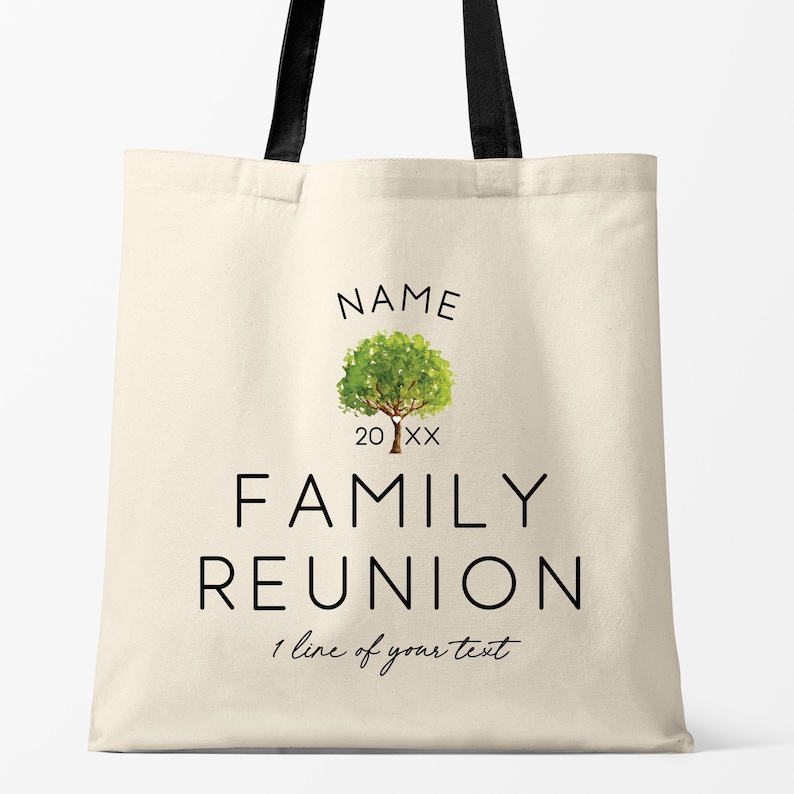 Personalized Family Reunion Tote Bag: Custom Family Tree Design - Etsy