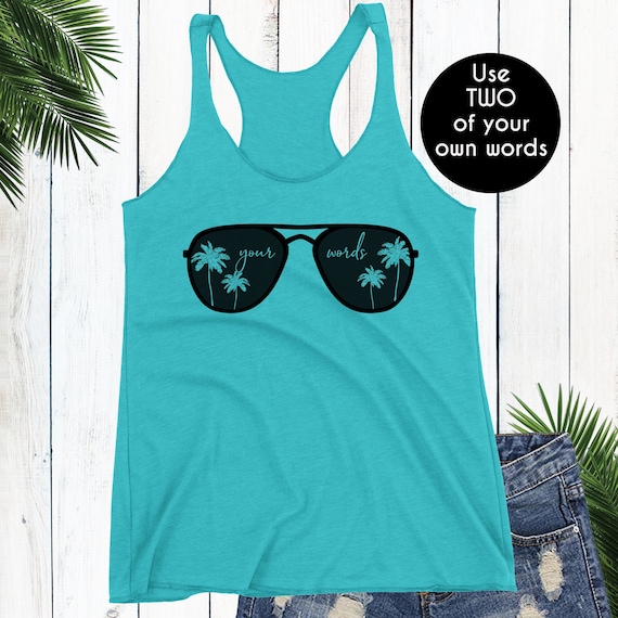 Custom Vacation Tank Top Matching Beach Tanks Beach Babe Salty Beach ...