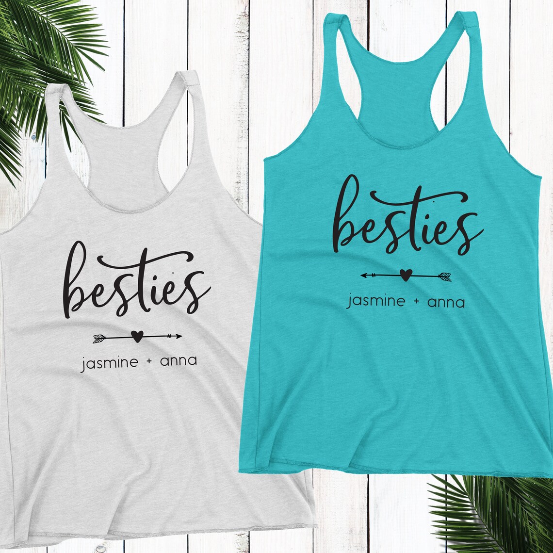 Besties Shirts Matching BFF Tank Tops Best Friend Shirt Set - Etsy