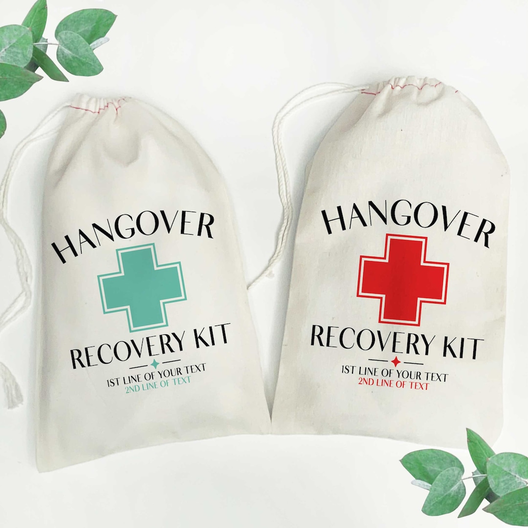 Hangover Recovery Kit Bags - Cross Design Custom Hangover Kit Bags ...