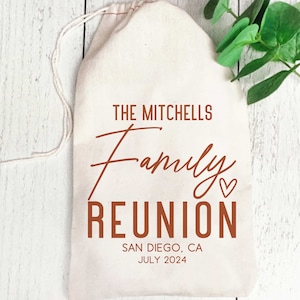 Family Reunion Tote Bags - Personalized Reunion Bags - Custom Tote Bags ...