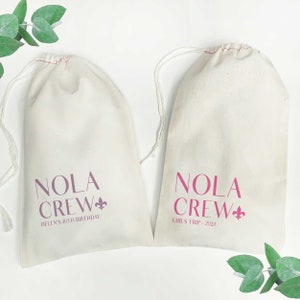 NOLA Crew Bags for New Orleans Bachelorette - New Orleans Girls Trip ...