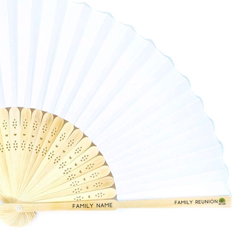 Personalized Family Reunion Hand Fan: Custom Outdoor Party Favor - Etsy