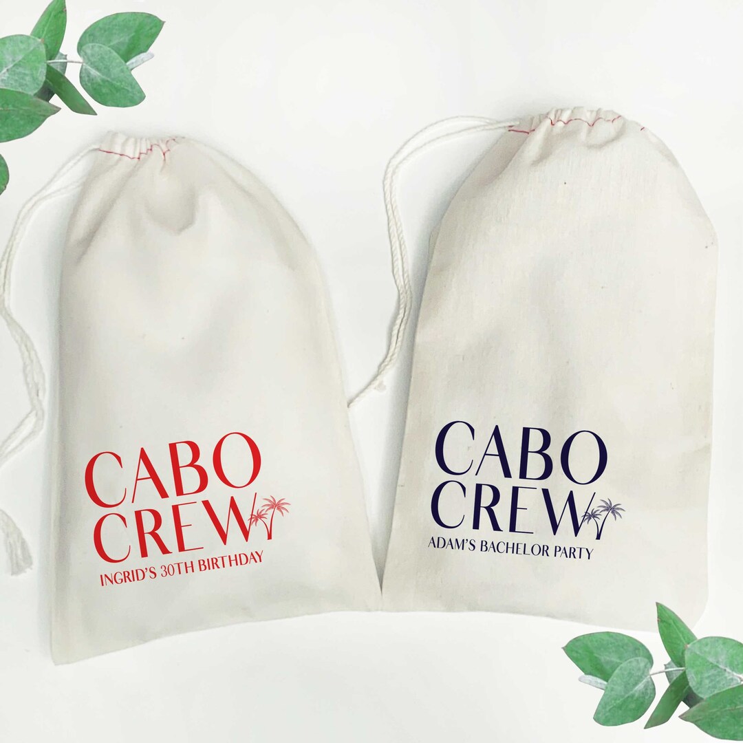 Personalized Cabo Crew Gift Bags | Custom Cabo San Lucas Mexico ...