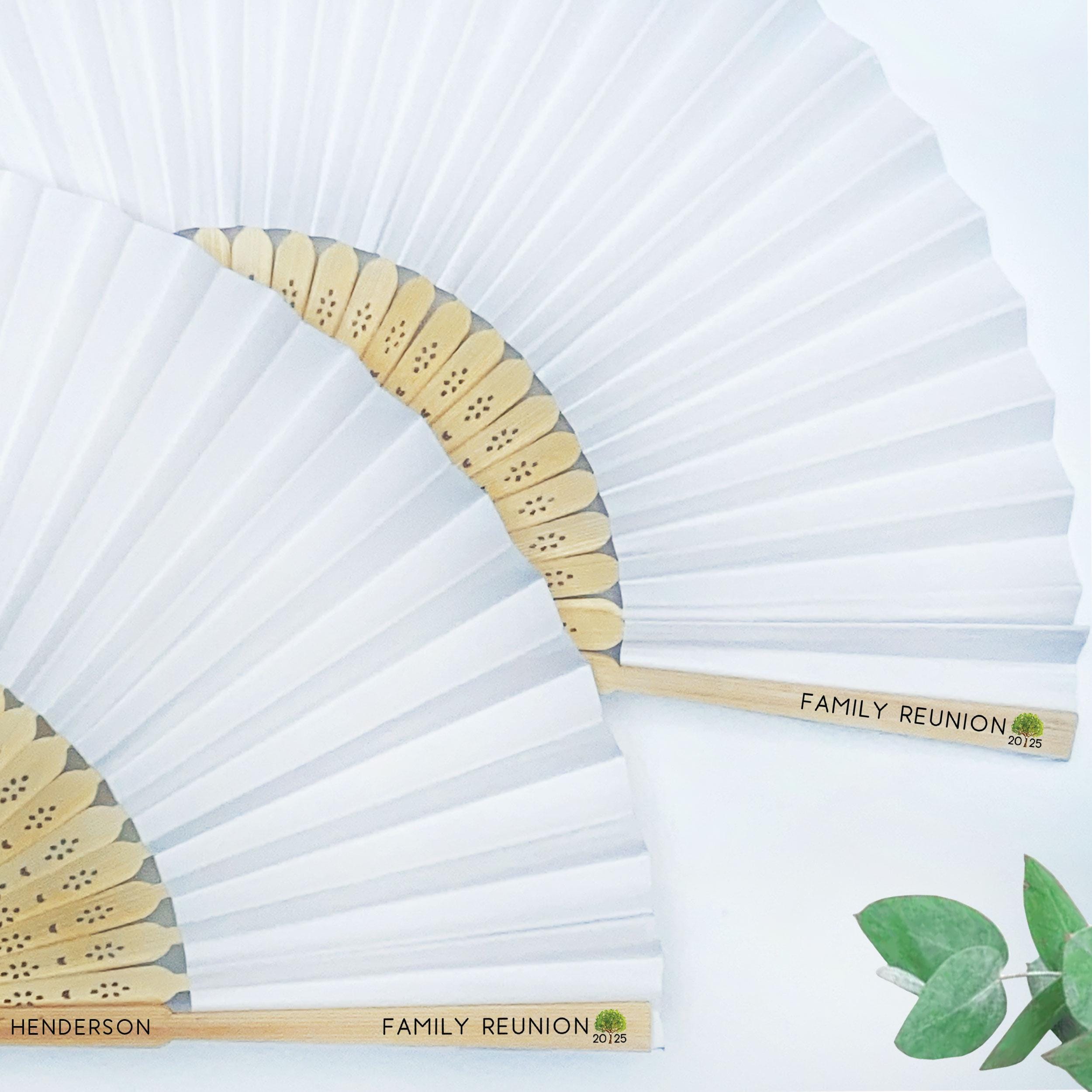 Personalized Family Reunion Hand Fan: Custom Outdoor Party Favor - Etsy