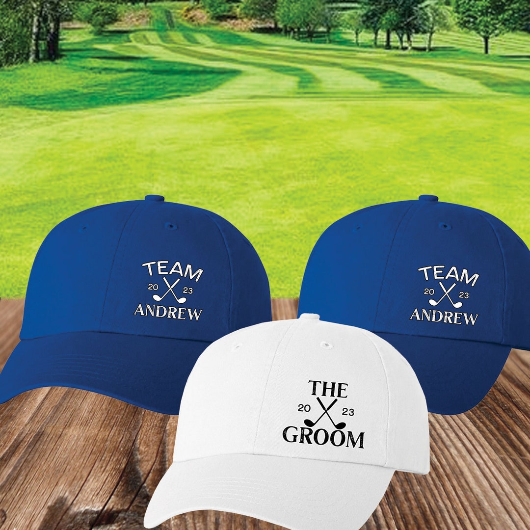 Custom Golf Hats for Golfing Bachelor Party, Groomsman Golf Gifts ...