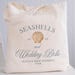 Seashells & Wedding Bells Bachelorette Party or Wedding Custom Tote Bag ...