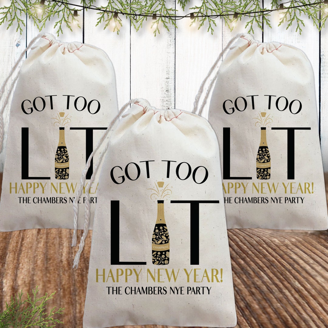 New Years Eve 2024 Party Favor Bags Funny Adult New Years - Etsy