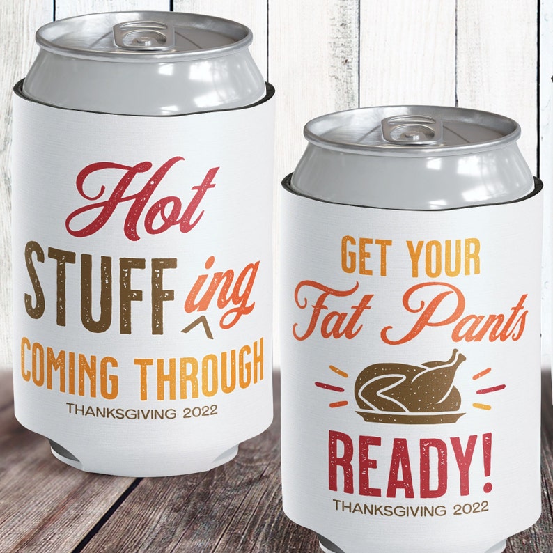 Personalized Thanksgiving Can Cooler - Funny Thanksgiving Beer Can ...