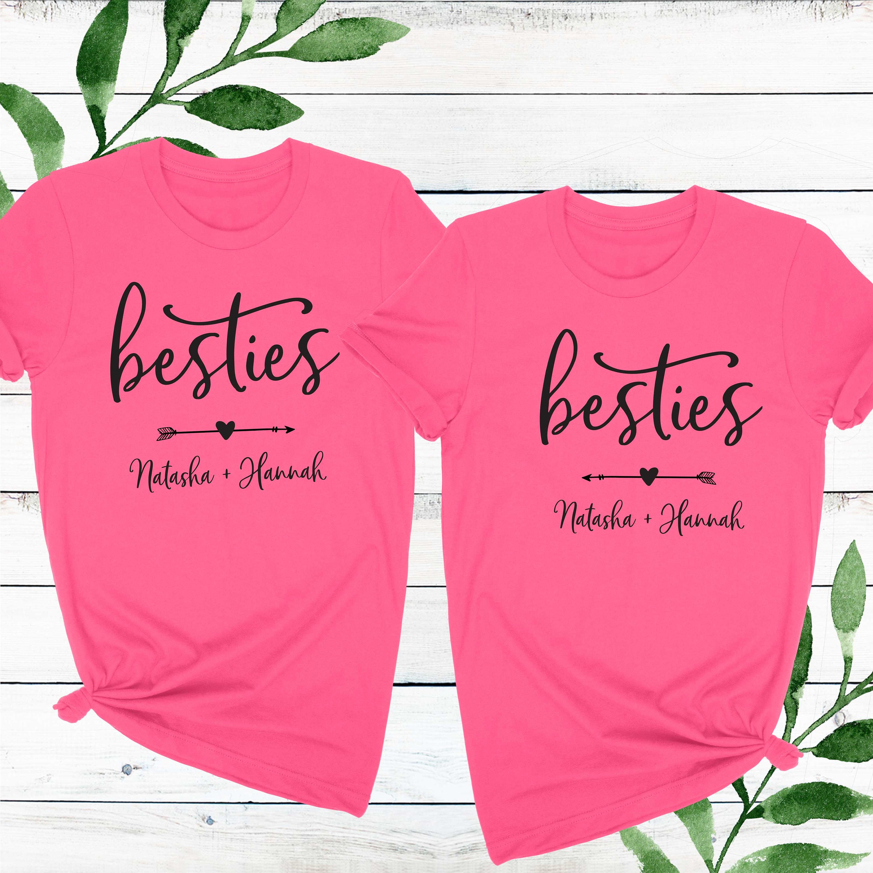 Besties Shirts Matching BFF Tank Tops Best Friend Shirt Set | Etsy