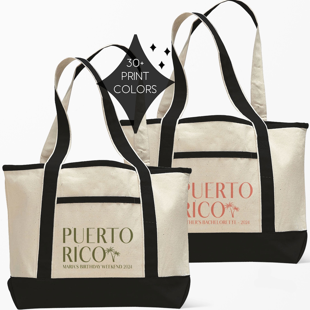 Puerto Rico Beach Bag - Puerto Rico Welcome Totes - Puerto Rico Girls ...