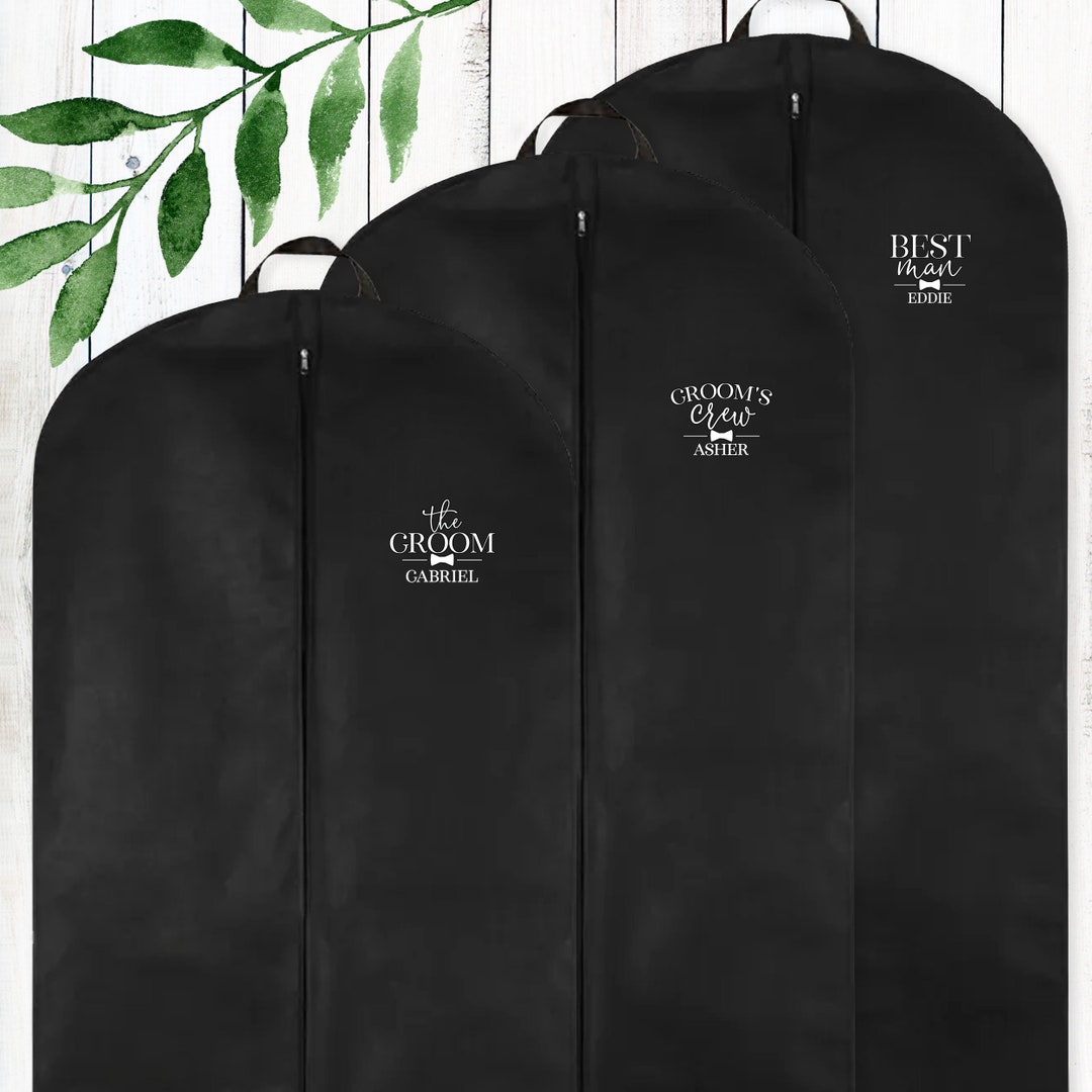 Groomsman Gift - Personalized Suit Bag - Custom Garment Bags for ...