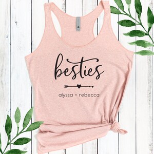 Besties Shirts Matching BFF Tank Tops Best Friend Shirt Set - Etsy