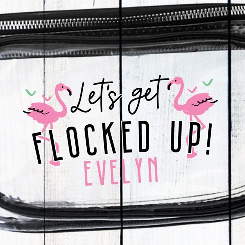 Flamingo Clear Fanny Packs for Women Final Flamingle | Etsy