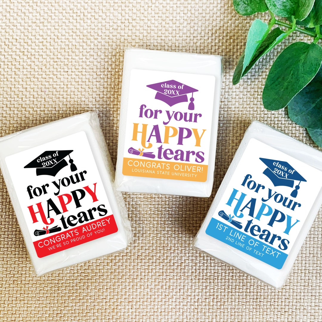 For Your Happy Tears Graduation Tissue - Graduation Party Favors ...