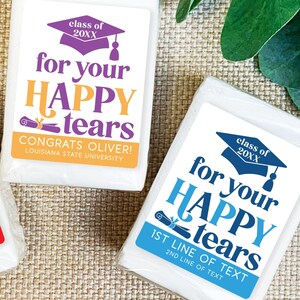 For Your Happy Tears Graduation Tissue - Graduation Party Favors ...