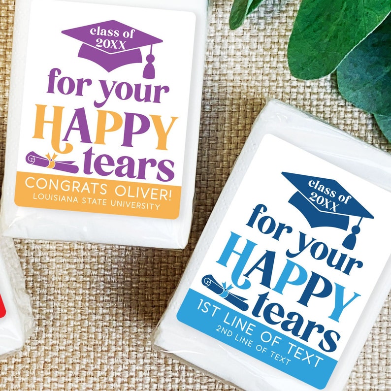 Personalized for Your Happy Tears Graduation Tissue | Class of ...