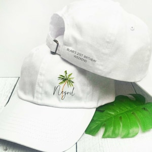 Palm Tree Costa Rica Hats - Custom Beach Wedding Hats - Costa Rica ...