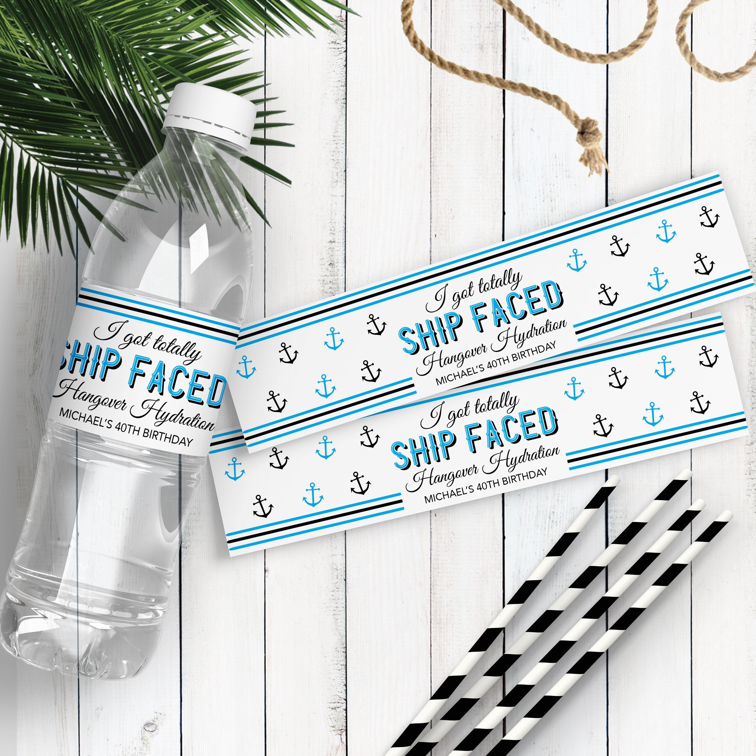 Totally Ship Faced Water Bottle Labels Cruise Boat | Etsy