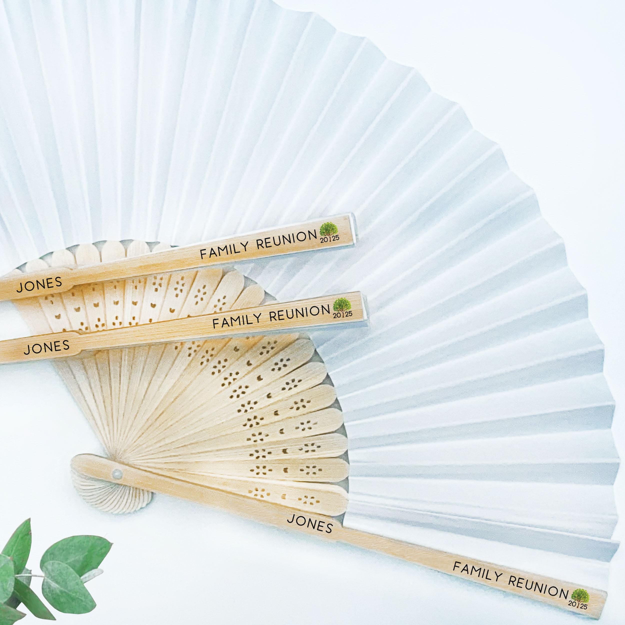 Personalized Family Reunion Hand Fan: Custom Outdoor Party Favor - Etsy