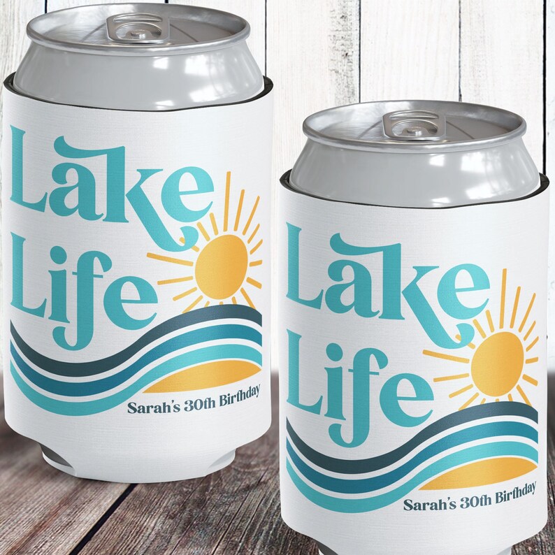 Lake Vibes Can Cozy Lake Life Can Coolers Lake - Etsy