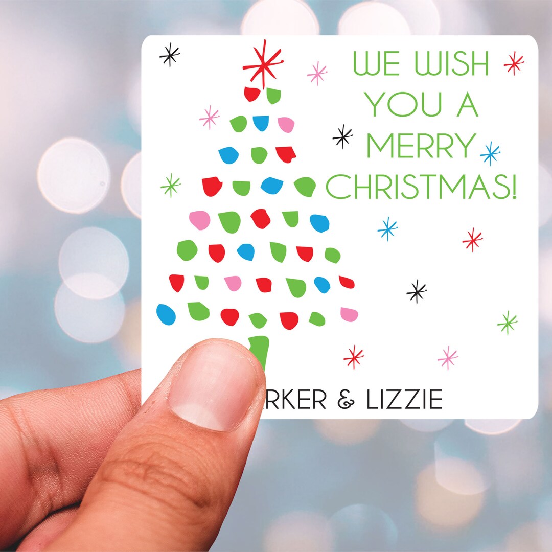 Custom Holiday Gift Labels, Personalized Christmas Gift Stickers ...