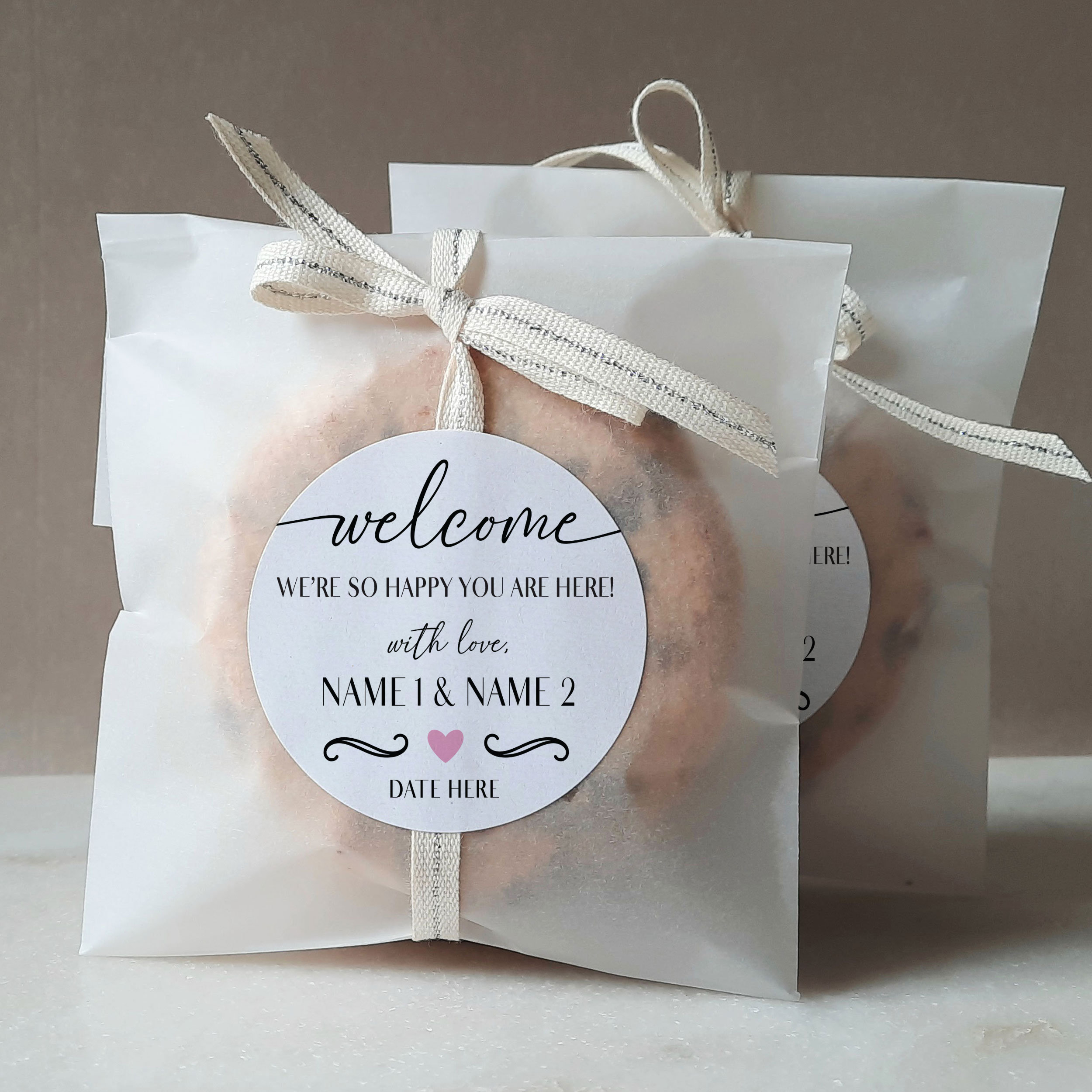 Wedding Welcome Labels - Welcome Favor Stickers for Out of Town Guests ...