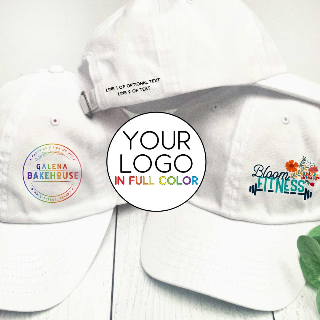 Custom Company Logo Hats, Bulk Baseball Caps for Promotional Giveaway ...
