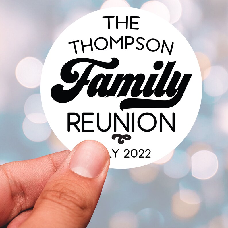 Family Reunion Decor Custom Party Cup Stickers Reunion - Etsy