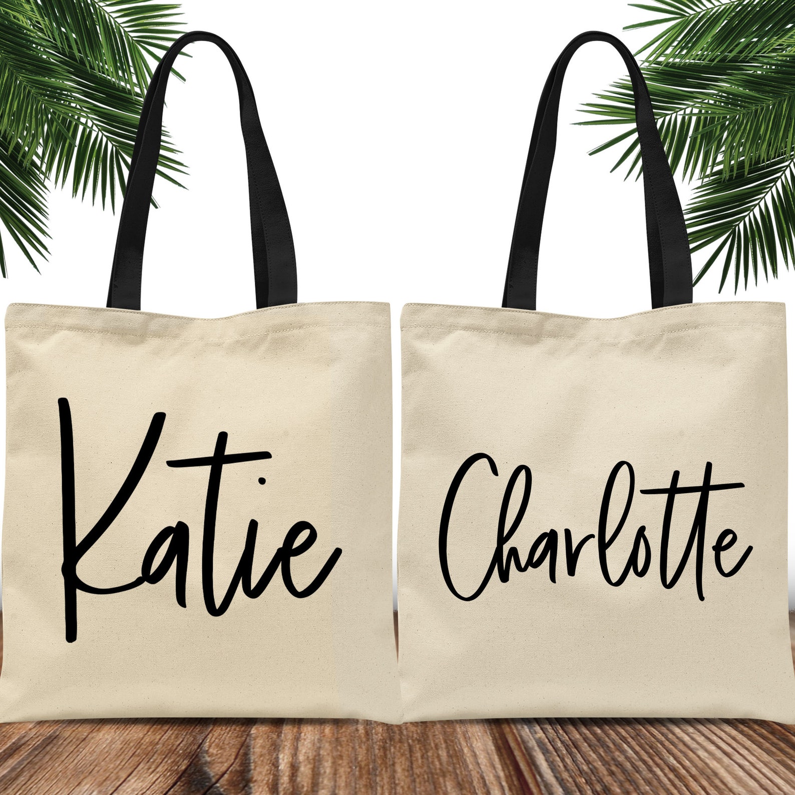 Monogrammed Tote Bag With Name Custom Tote Bag Personalized - Etsy