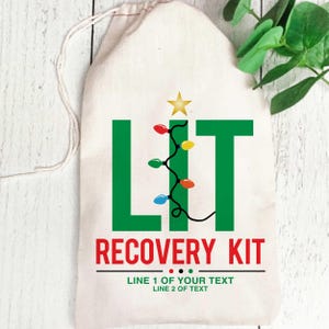 Holiday Party Favors, Got Too Lit Kit, Custom Christmas Party ...